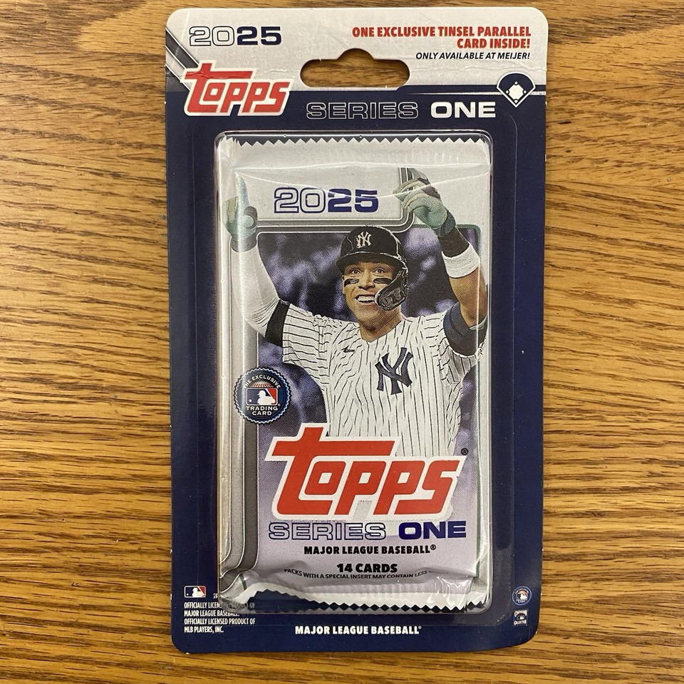 50! 🚨 2025 Topps Meijer Blister Pack with TINSEL Exclusive Insert ...