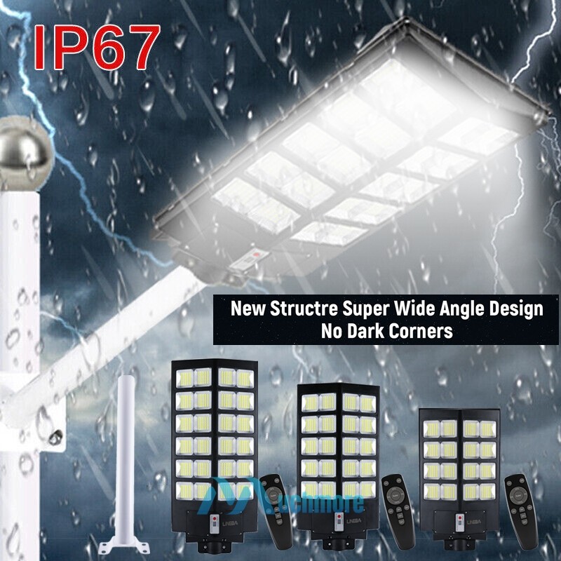 Outdoor Street Lamps Dusk To Dawn Super Bright LED Motion Sensing Solar ...