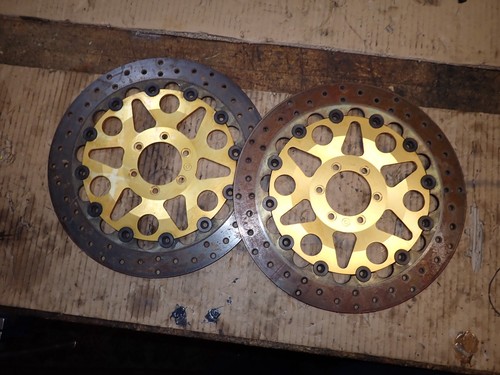 Ducati full floater 320mm brake rotors cast iron clean 900ss early ...