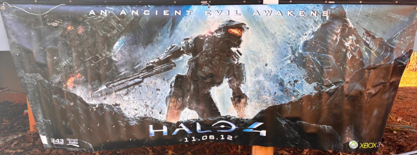 Halo 4 Launch Store Double Sided Vinyl Banner 8’x3’ | eBay