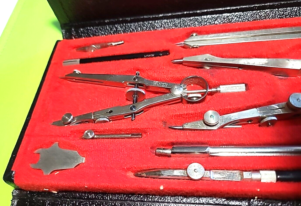 Vintage Gramercy MOBA Large 12 Pc. Drafting Set - Made in Germany | eBay