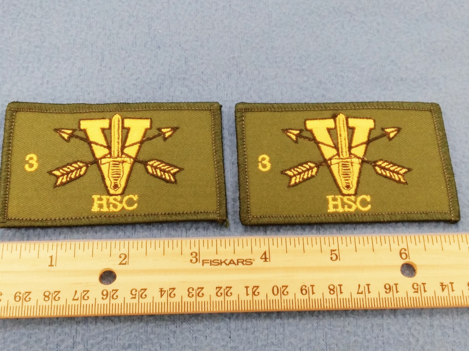 PAIR OF - Special Forces HSC 3 PATCHES - GREEN - HOOK BACKS - NEW | eBay
