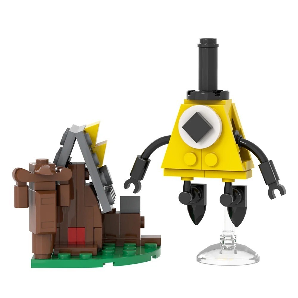 Moc Lego Gravity Falls Dipper Pines And Bill Cipher Brickheadz Style