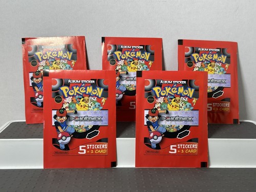 Pokemon Sealed Pack Lot of 5 - Peru Pokedex Album Sticker Red Pack | eBay