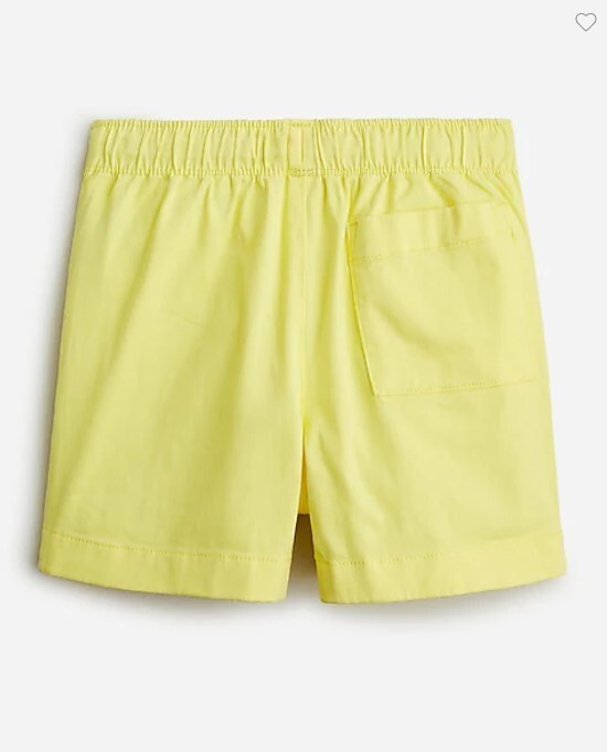 New Crewcuts Boy Midweight Chino Dock Short 14 Yellow Drawstring Cotton ...