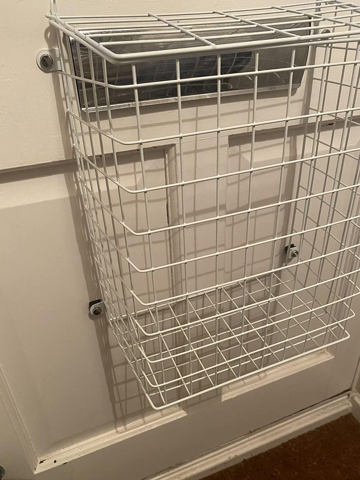 Letterbox Cage with Fixings Post Letter Mail Catcher Door Guard Basket ...