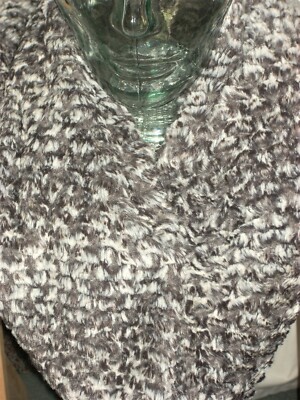 Ann Taylor Loft Faux Fur 18" x 12" Brown Infinity Loop Scarf New with ...