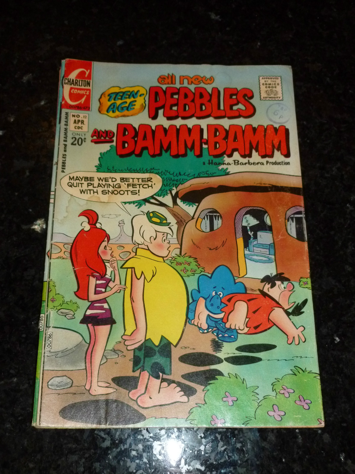 Teen-Age PEBBLES & BAMM-BAMM Comic - No 12 - Date 04/1973 - Charlton ...