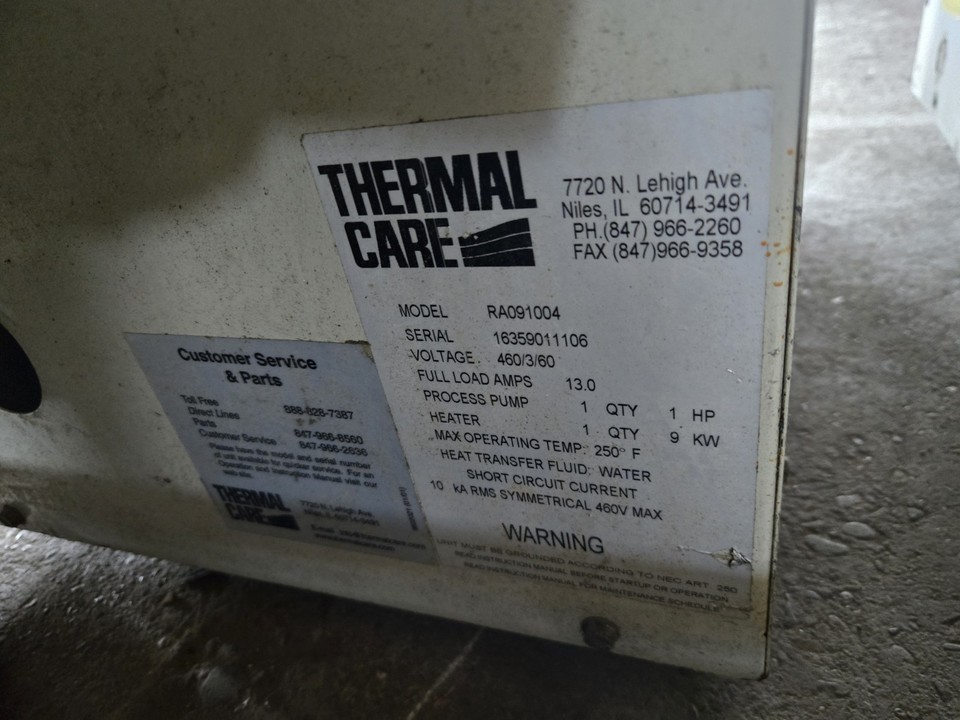 (Lot of 4) Aquatherm RA Series Thermolator Injection Molding Units FREE ...