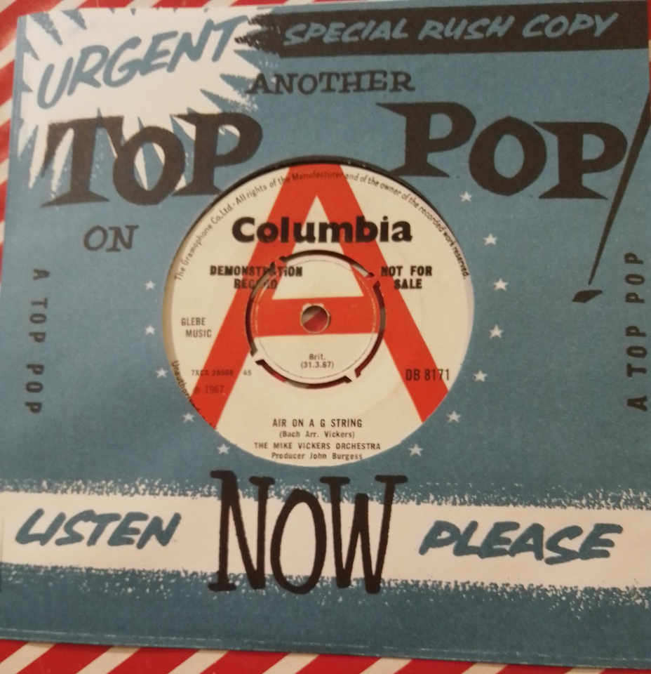 MIKE VICKERS (MANFRED MANN) - UK DEMO / PROMO x 2 ELEVENTY ONE / AIR ON ...