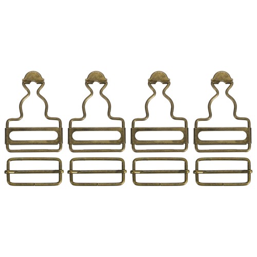 Overall Buckles, 4 Sets Metal Suspender Replacement Buckles 35mm ...