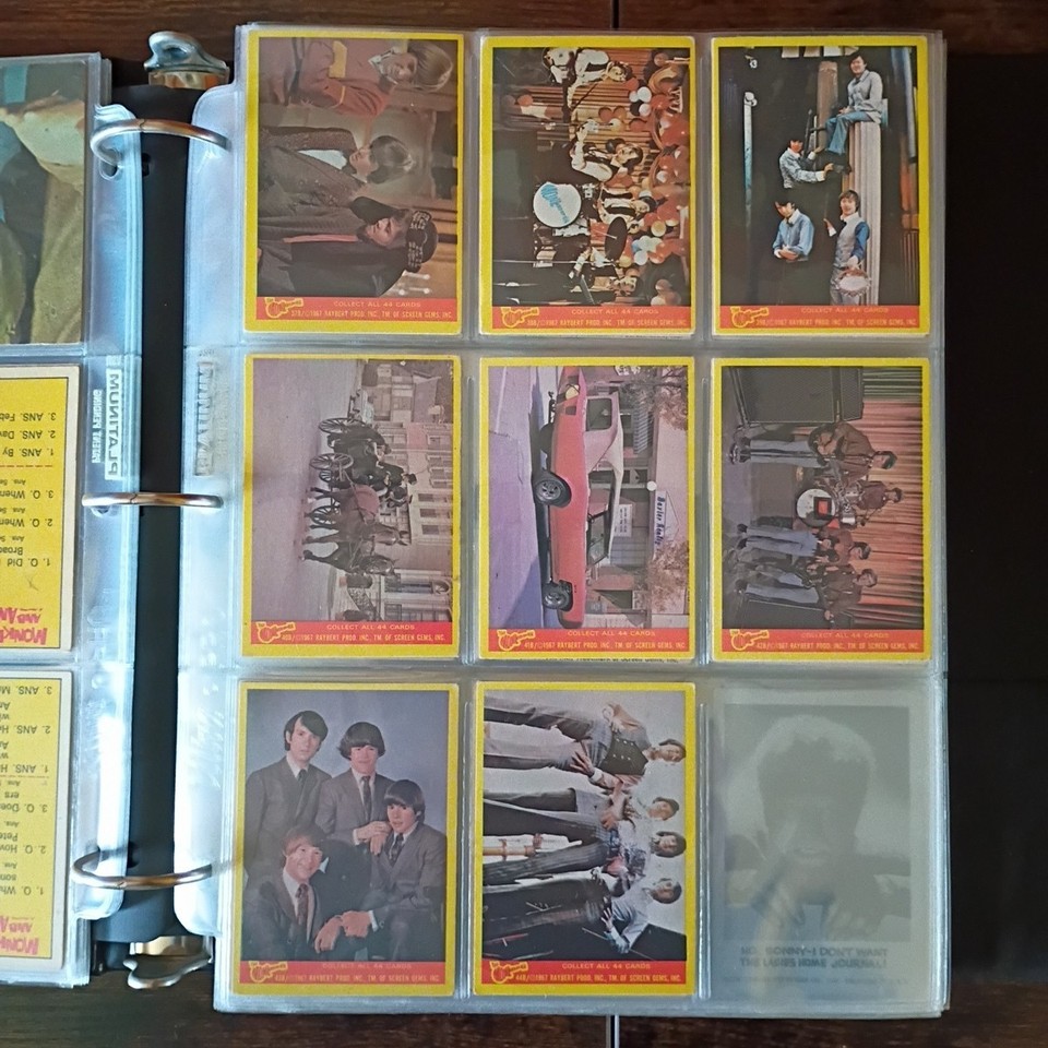 1967 Donruss Raybert The Monkees B Trading Card Complete Set (1-44) VG+ ...