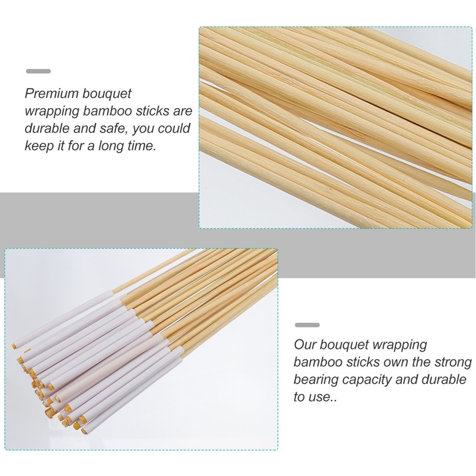 30 Pcs Flowery Jack Bamboo Sticks Floral Arrangement Supplies Bouquet Fixing | eBay Australia