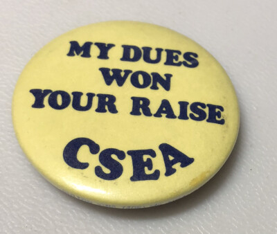 Vintage California CSEA SEIU School Employee Labor Job Union Pin ...