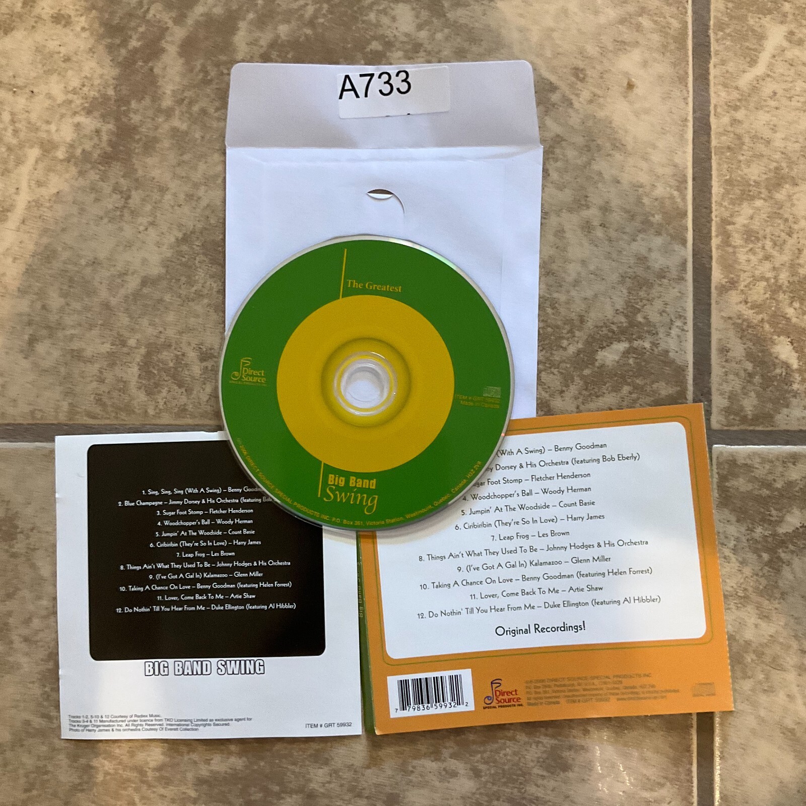 The Greatest Big Band Swing - Music CD No Case No Tracking #A733 | eBay