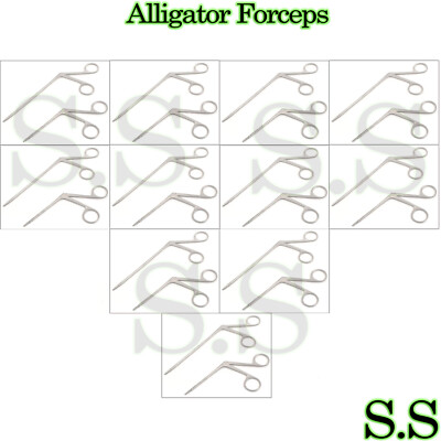 11 Set Alligator Ear Forceps Serrated 3.5'' 5.5''Ent Surgical ...