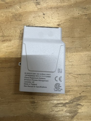 3 Pack**** EMERSON Charm KL3022X1-BA1 DO 4-20mA HART A0 HART 4-20 | eBay