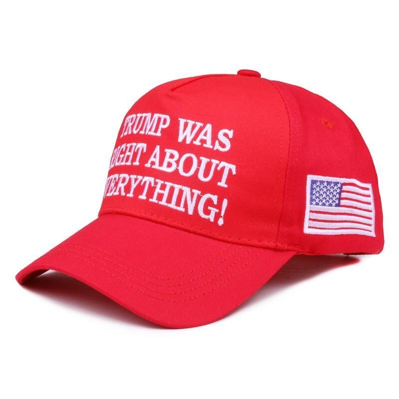 2025 Trump Was Right about Everything 45-47 MAGA Hats with Embroidered ...