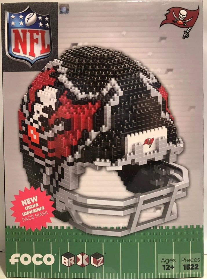 Tampa Bay Buccaneers FOCO NFL BRXLZ Team Helmet 3-D Construction Block ...