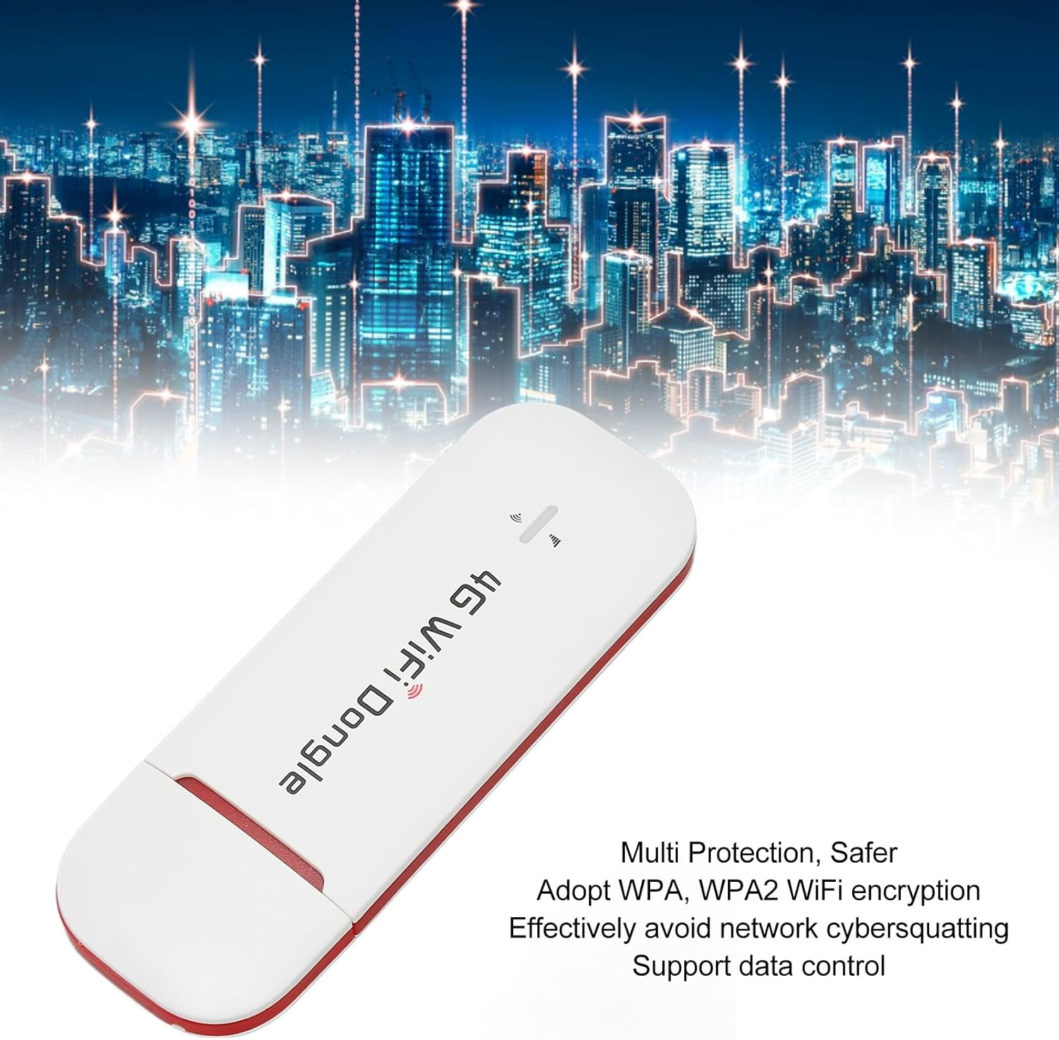 4G LTE USB Wifi Modem Portable 4G Router with SIM Card Slot High Speed ...