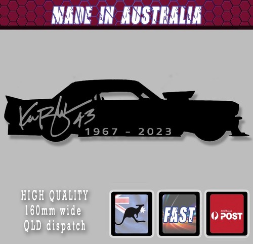 KEN BLOCK Decal RIP 43 tribute Matte Black HOONIGAN STICKER 2023 ...