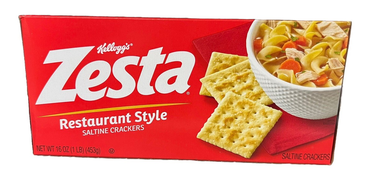 Zesta Saltine Crackers Tin Can Pam's Discount Grocery Kellogg's