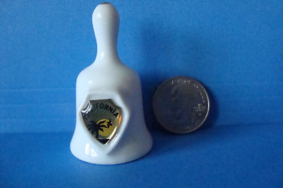 Collectible Miniature White Porcelain Ceramic 2 inch tall CALIFORNIA ...