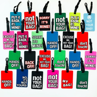 Funky Airport Travel Bag Warning Message Fashion Luggage Tags Holiday ...
