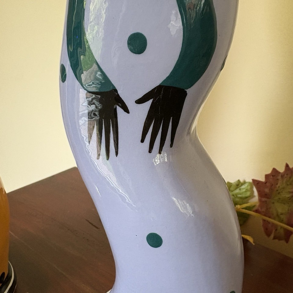 Pair of Paloma Picasso Cubism Style Women Figure Candle Holders Signed ...