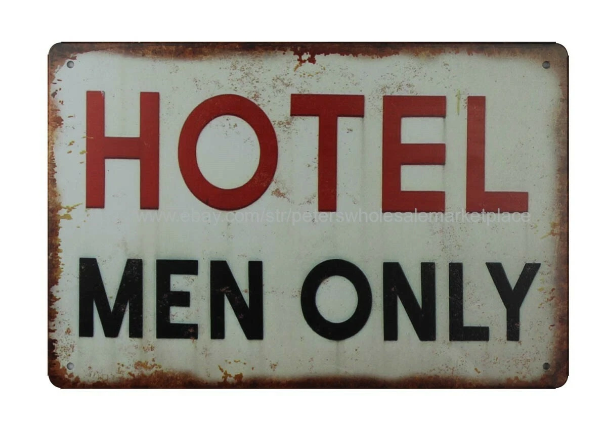 Men Only Sign