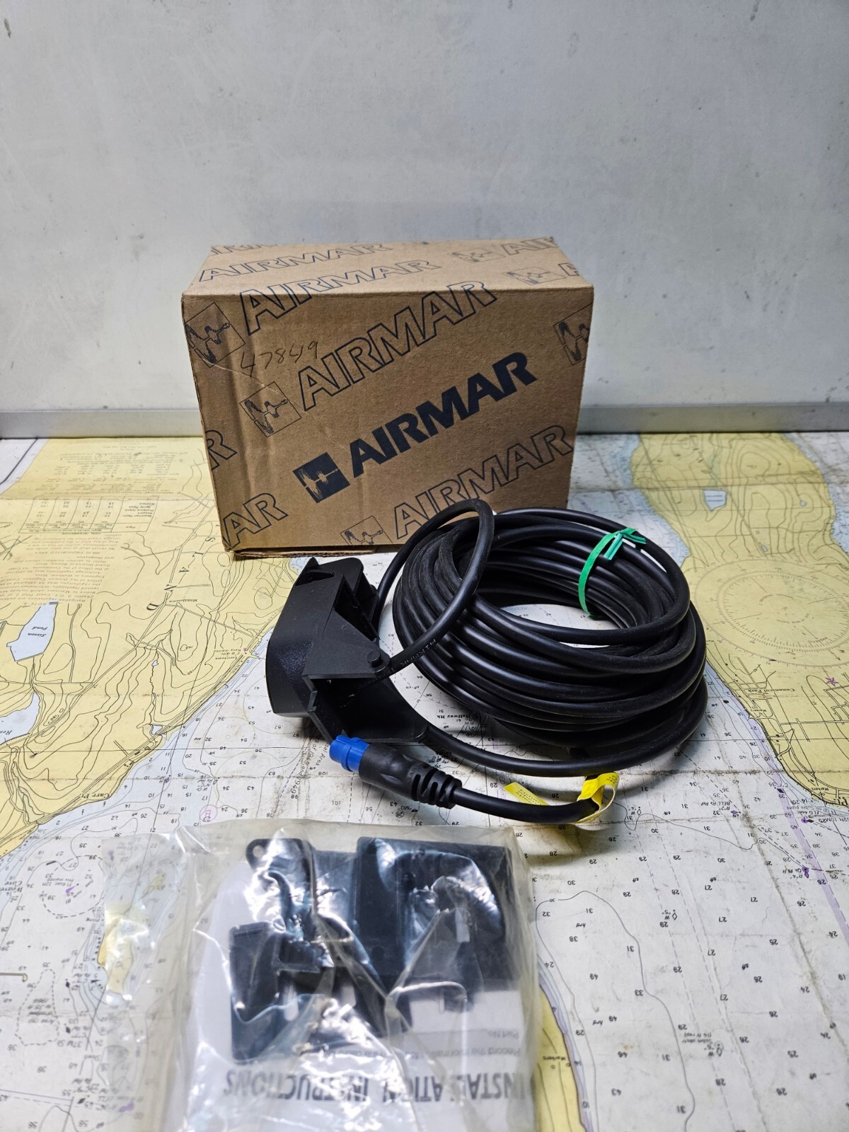 Airmar P32 Transom Mount Triducer 500w Speed/Temp 8 Pin OEM | eBay