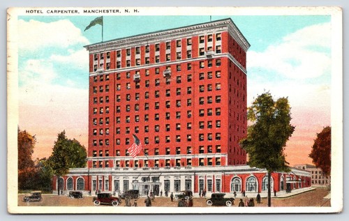 Vintage Postcard POSTED Hotel Carpenter Manchester New Hampshire | eBay