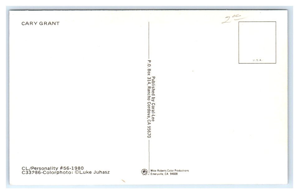 Postcard- CARY GRANT | eBay