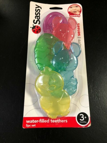 Baby Teethers Water Filled Sassy Holiday Set W/ Multi Color Christmas ...