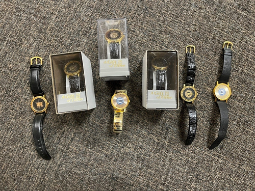 Lot 7 Broken Watches for Parts/Repair Teamsters LIU UAW IUE Gold Black ...