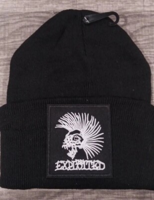 THE EXPLOITED Unisex Adult Black Beanie Hat Punk Heavy Metal Rock Band ...
