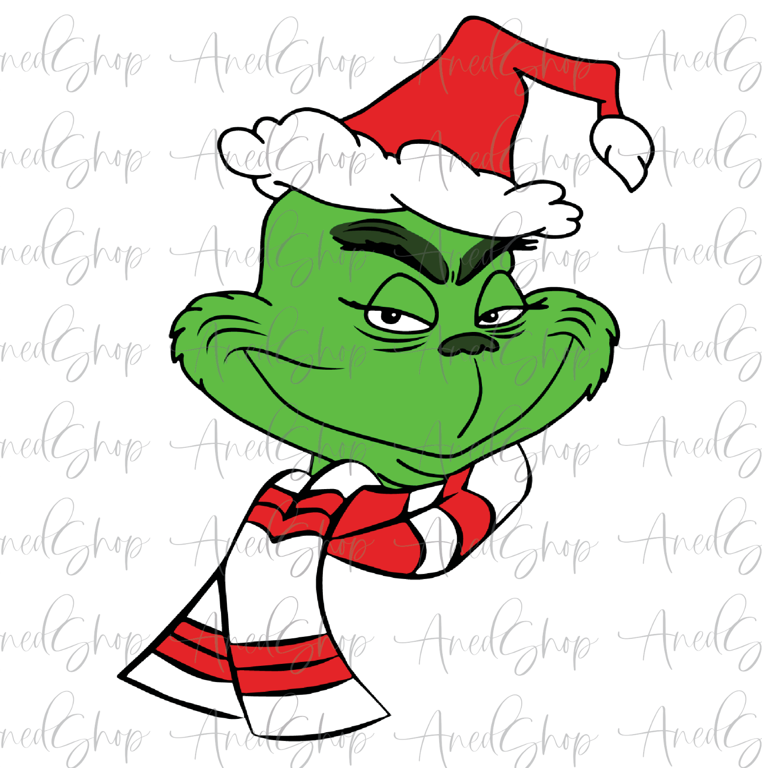 Christmas Grinch Vinyl Decal, Grinch head Decal, for Window, Bumper ...