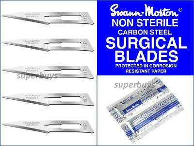 5pcs Swann Morton No.11P Non Sterile Surgical Blades Carbon Steel ...