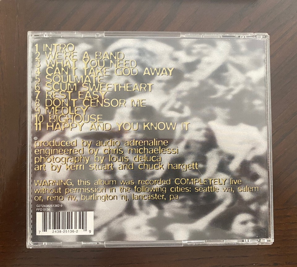 Live Bootleg by Audio Adrenaline (CD, Oct-1995, Chordant) FREE SHIPPING ...