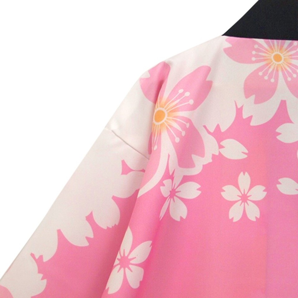 Happi. Tokyo Sakura Cherry Blossom Japan Traditional Kimono Coat Jacket ...