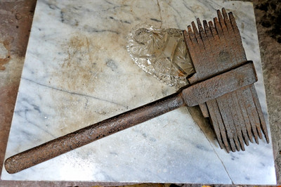 Antique BLACKSMITH STONE MASON "CRANDALL" ROCK QUARRY HAMMER SMOOTHING ...