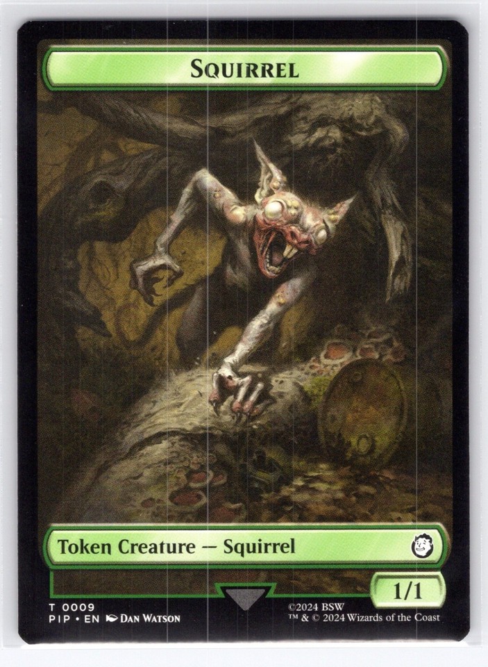 MTG NM Normal Junk // Squirrel Double-Sided Token 15 // 9 T Universes ...