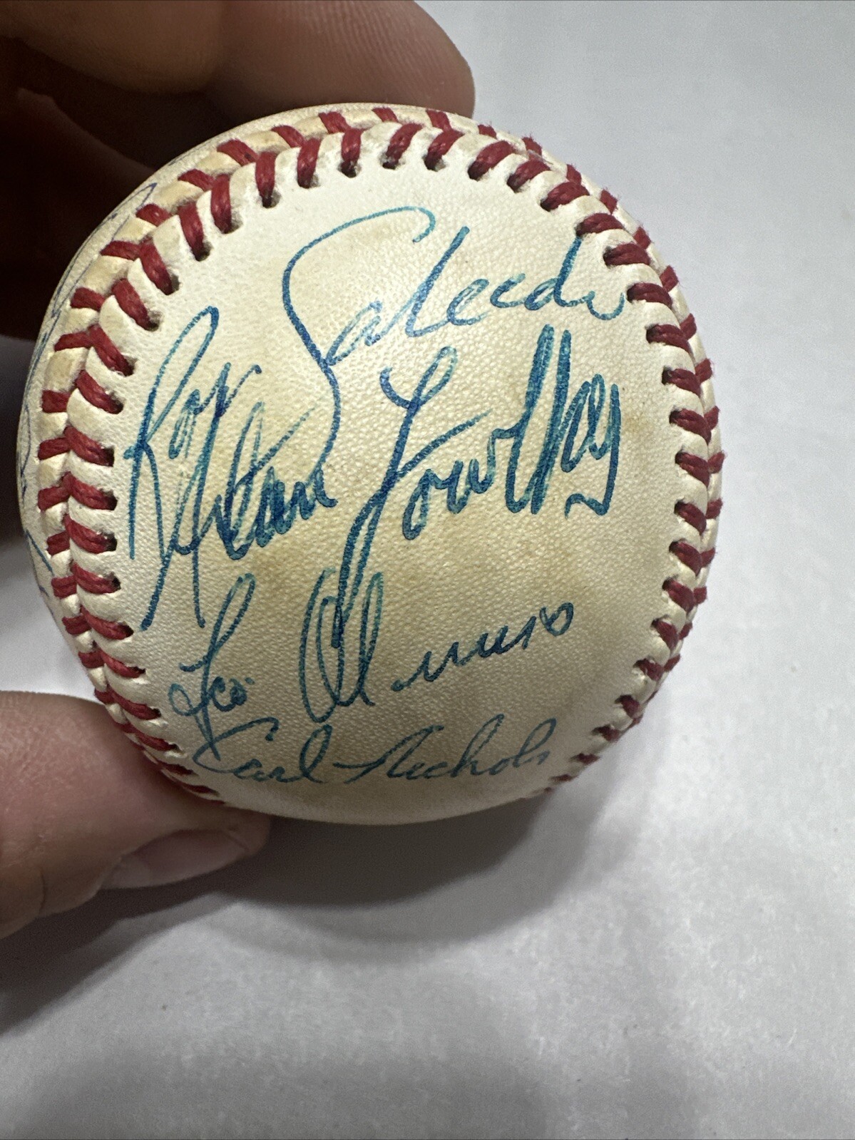 Signed Autographed Baseball Ball UNKNOWN PLAYER SIGNATURES Collectible ...