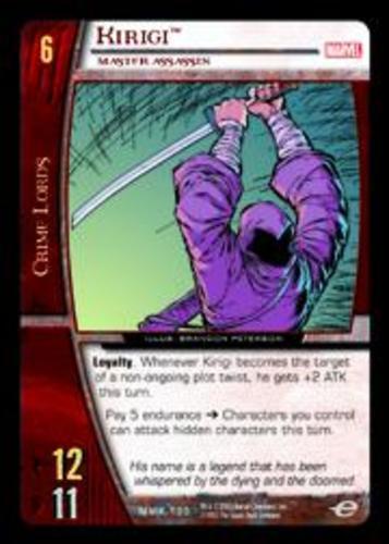 VS System: Kirigi, Master Assassin - Foil [Played] Marvel Knights TCG ...