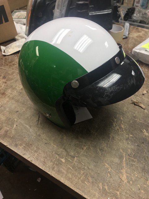 VCAN V500 Open Face ATV Scooter Motorcycle Helmet & Visor Dot Sticker ...