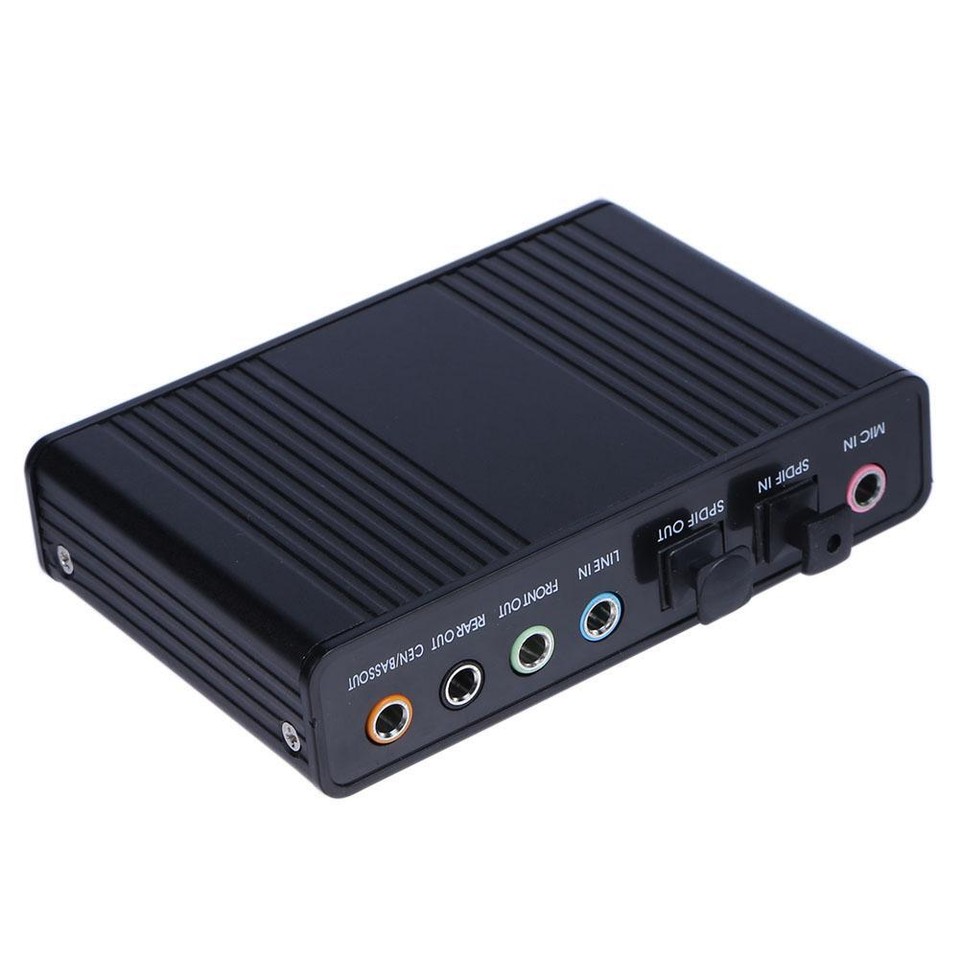 USB 6 Channel 5.1 External Optical Audio Sound Card for Notebook PC | eBay