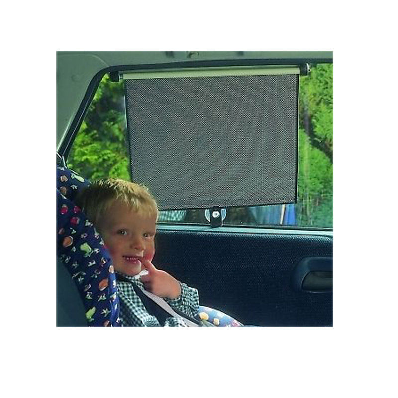 2 piece UNIVERSAL CAR WINDOW ROLLER BLIND SUN SHADE CLIPPASAFE NEW UK ...