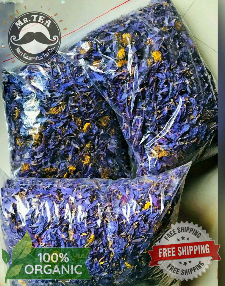Organic Natural BLUE LOTUS Nymphaea Caerulea Dried Flower 100%Harbal ...