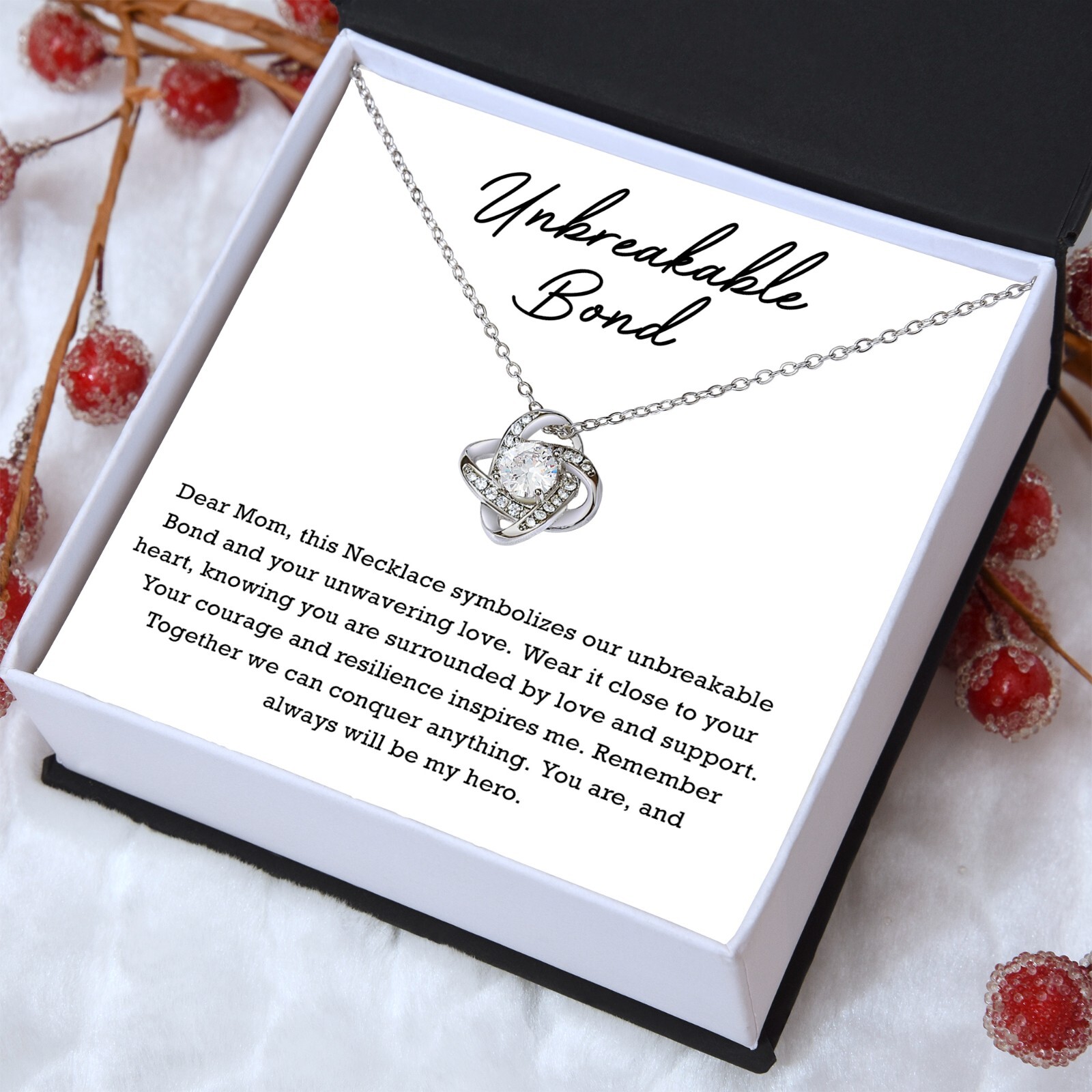 Unbreakable Bond Necklace, Unbreakable Bond Strength , Necklace Gift ...