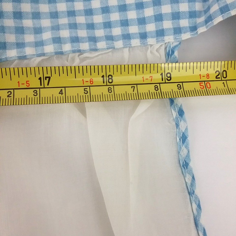 Half Apron Blue and Red Plaid Sheer Large Pocket Lot of 2 Styles ...